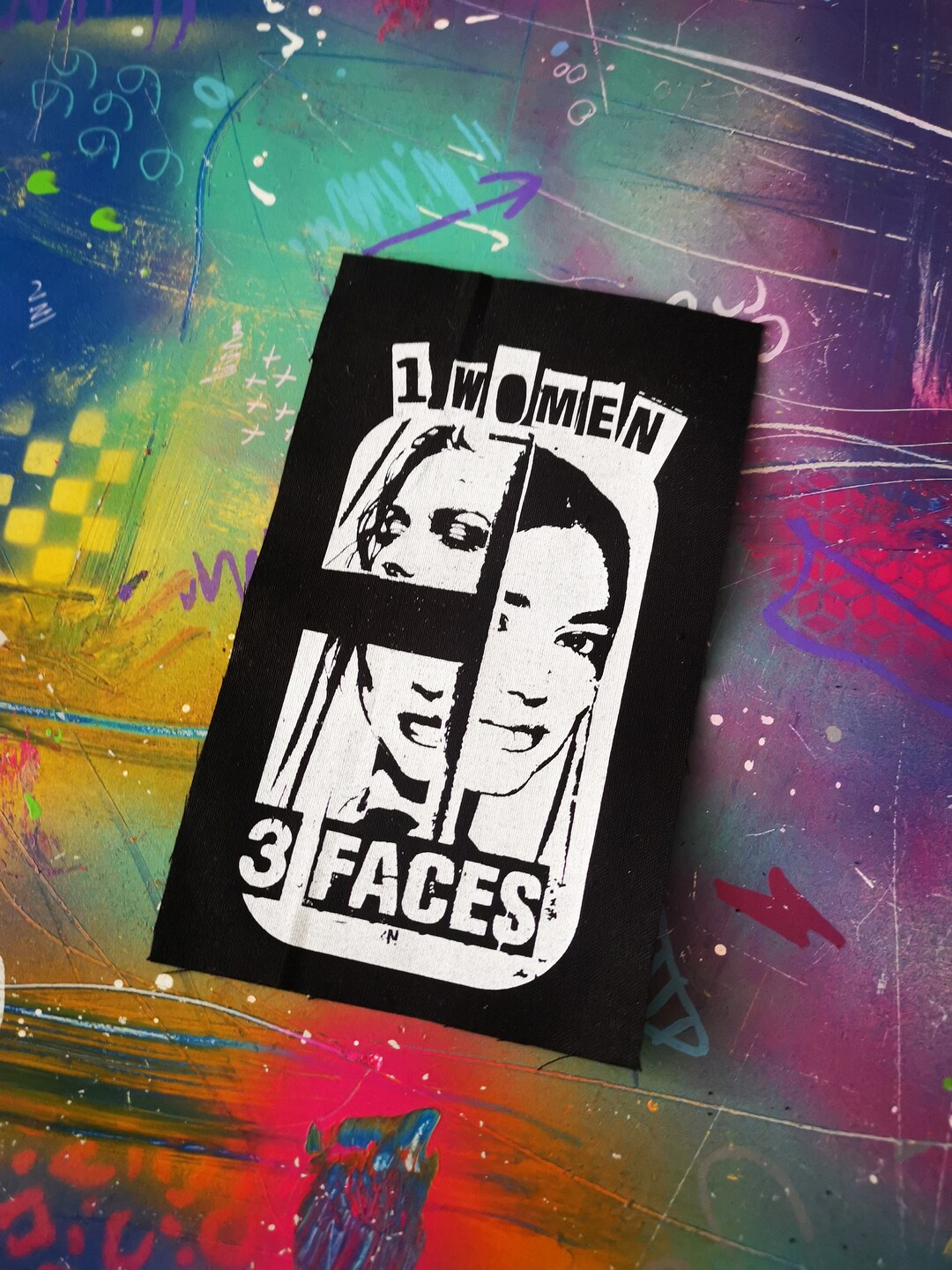 3 FACES Custom Silk Screen Patch, Patch for Denim, Patch for Leather ...