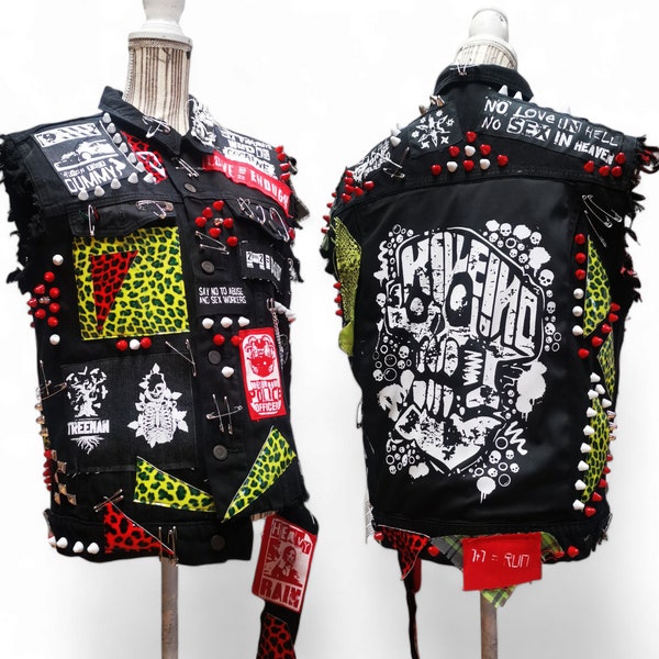Punk Vest - Etsy