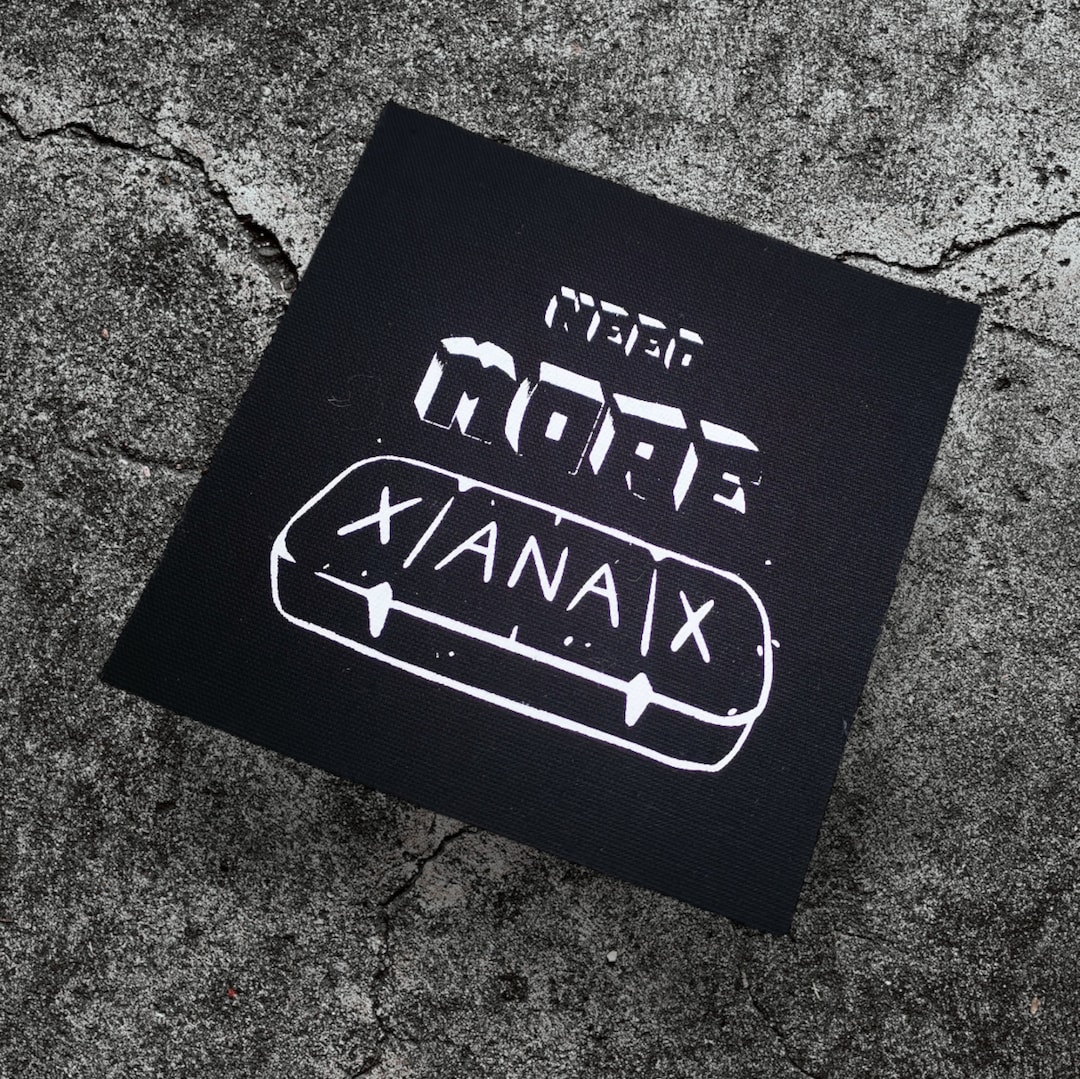 XANAX Custom Silk Screen Patch, Patch for Denim, Patch for Leather ...