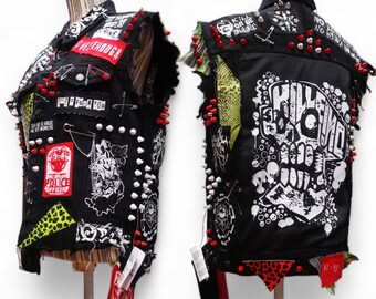 Punk Vest - Etsy
