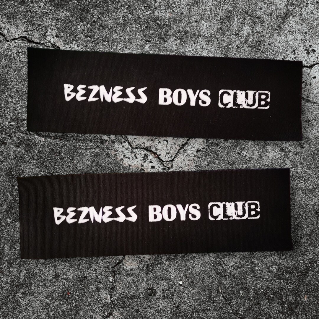 BEZNESS BOYS CLUB Custom Silk Screen Patch, Patch for Denim, Patch for ...