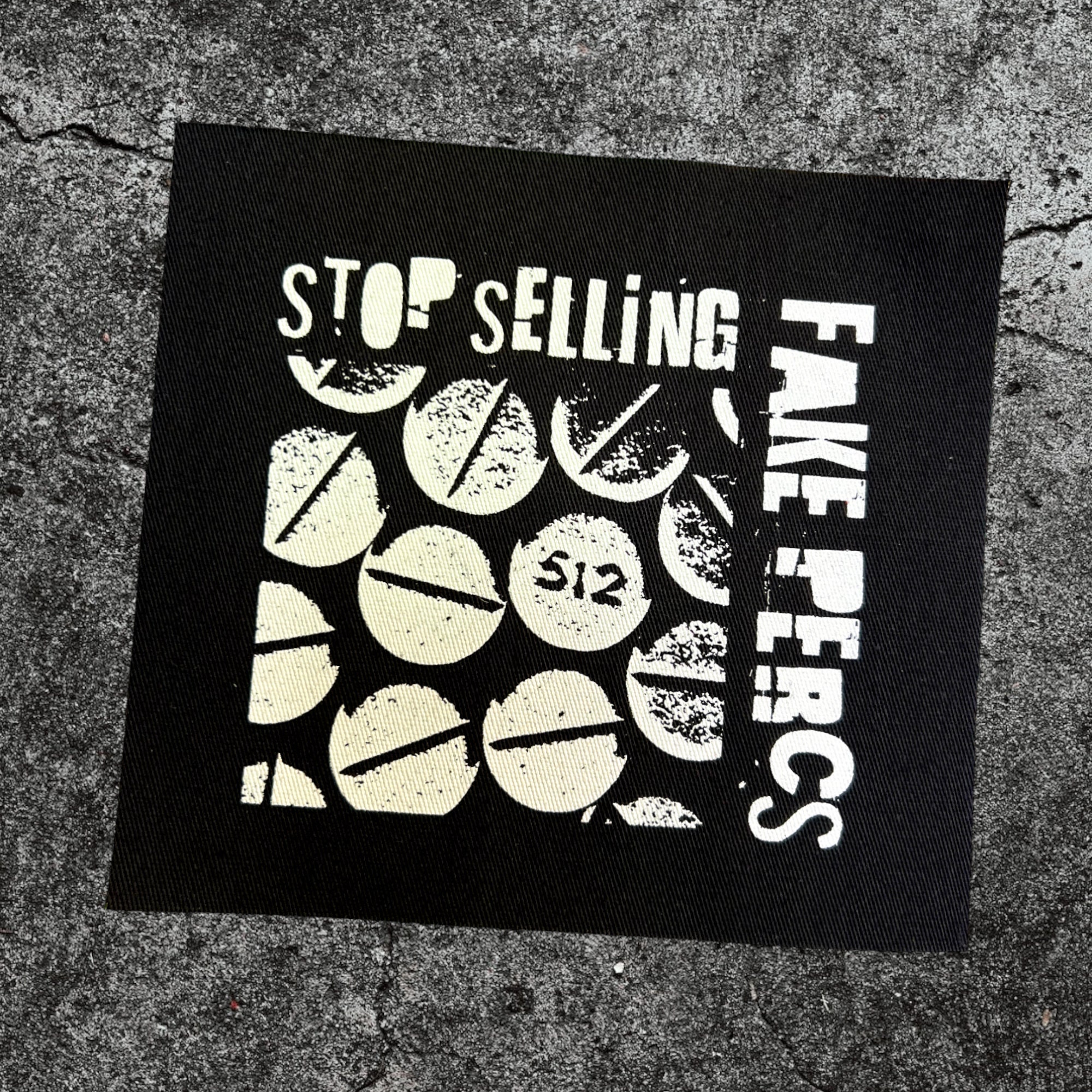 PERCOCET Custom Silk Screen Patch, Patch for Denim, Patch for Leather ...