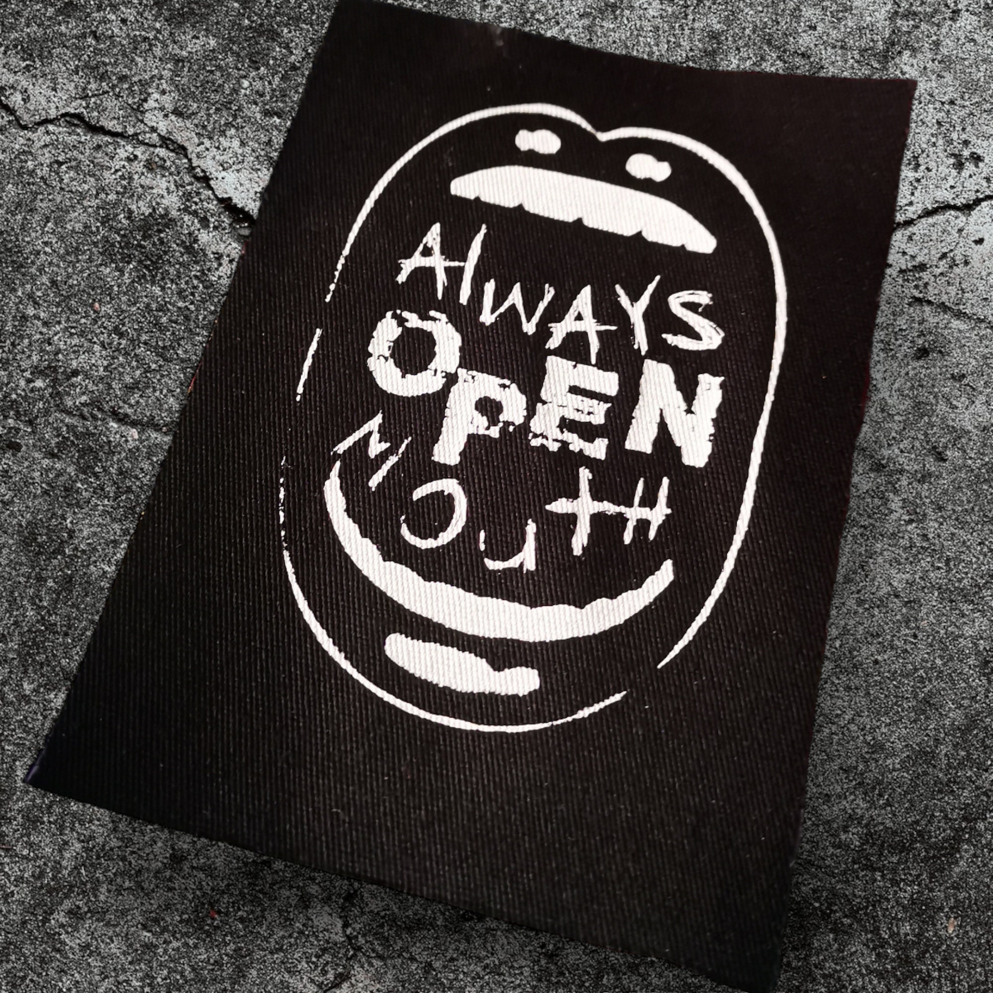 DON'T TALK Custom Silk Screen Patch, Patch for Denim, Patch for Leather ...