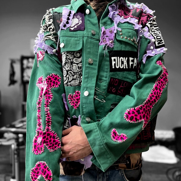 Punk Jacket - Etsy UK