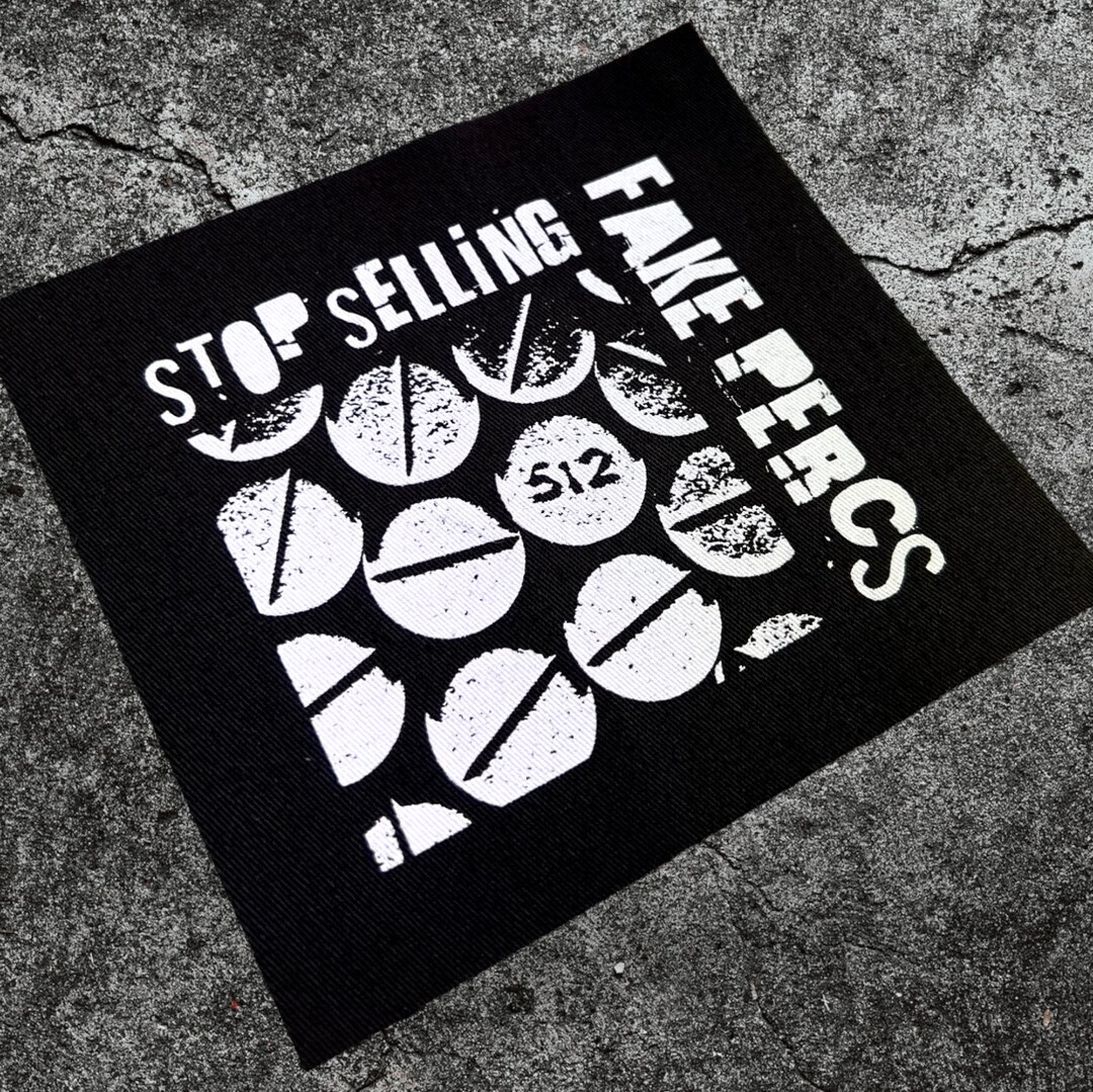 PERCOCET Custom Silk Screen Patch, Patch for Denim, Patch for Leather ...