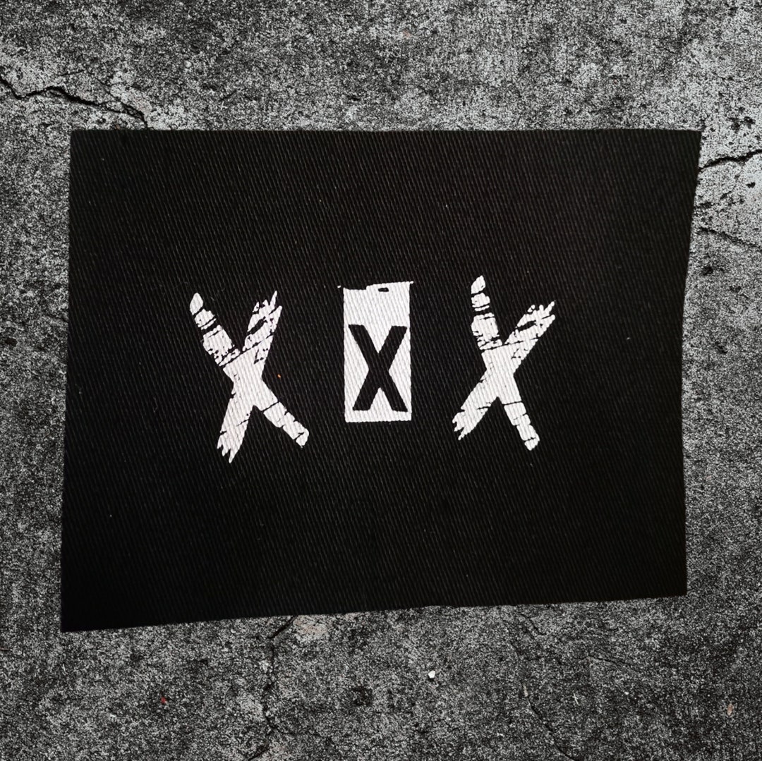 STRAIGHT EDGE Custom Silk Screen Patch, Patch for Denim, Patch for ...