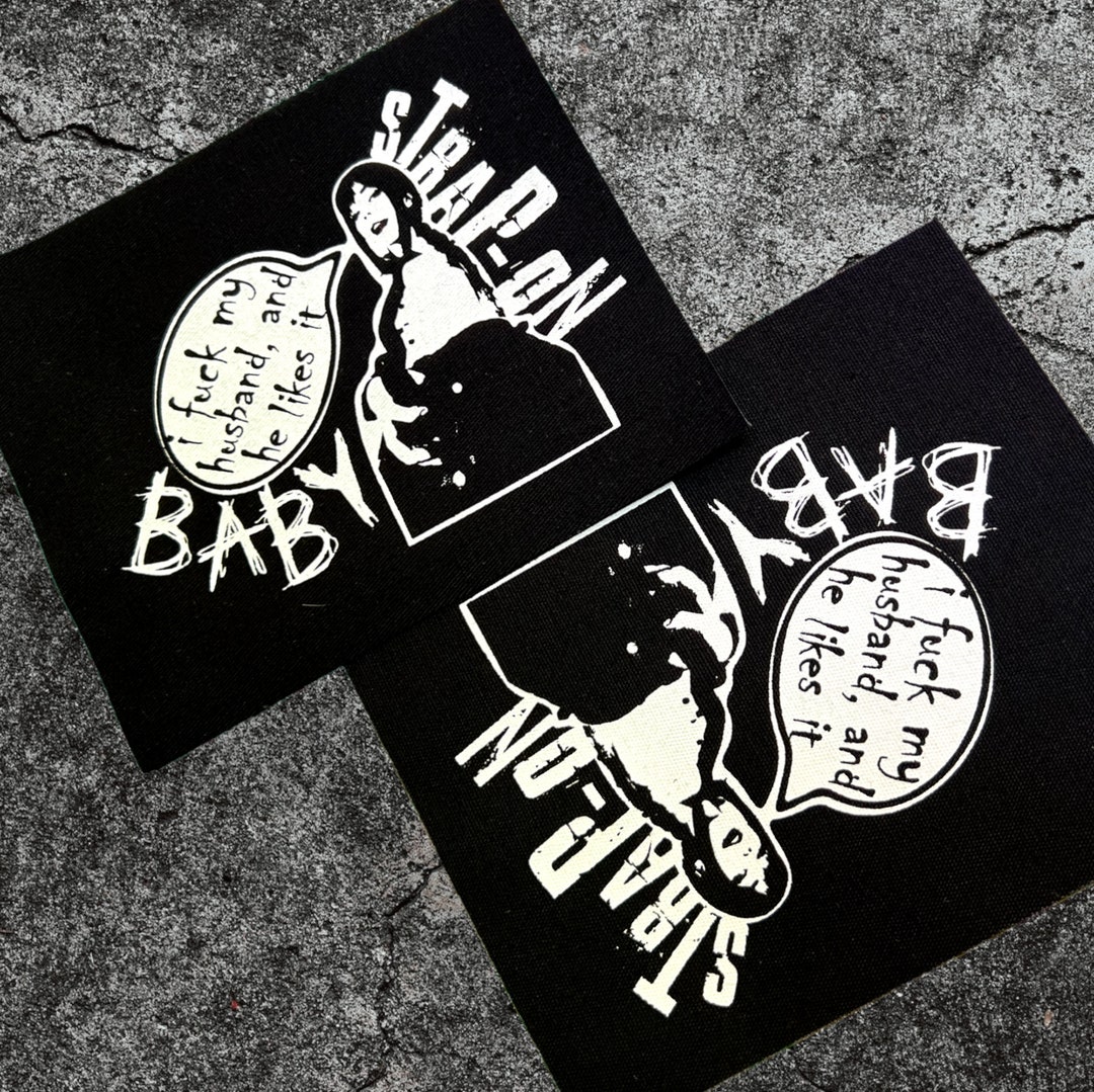 STRAP- ON Custom Silk Screen Patch, Patch for Denim, Patch for Leather, Handcrafted Patch - Etsy