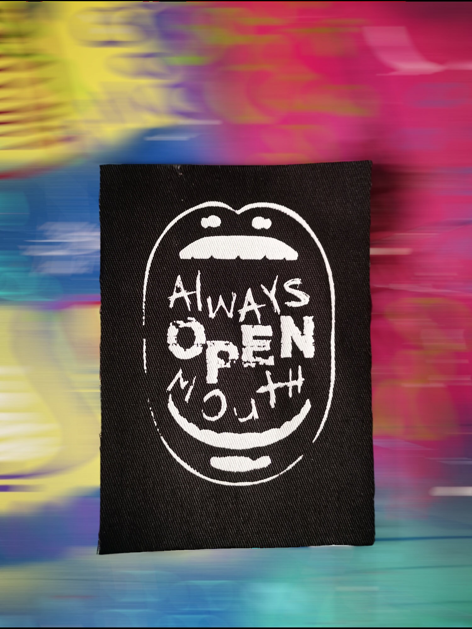 DON'T TALK Custom Silk Screen Patch, Patch for Denim, Patch for Leather ...