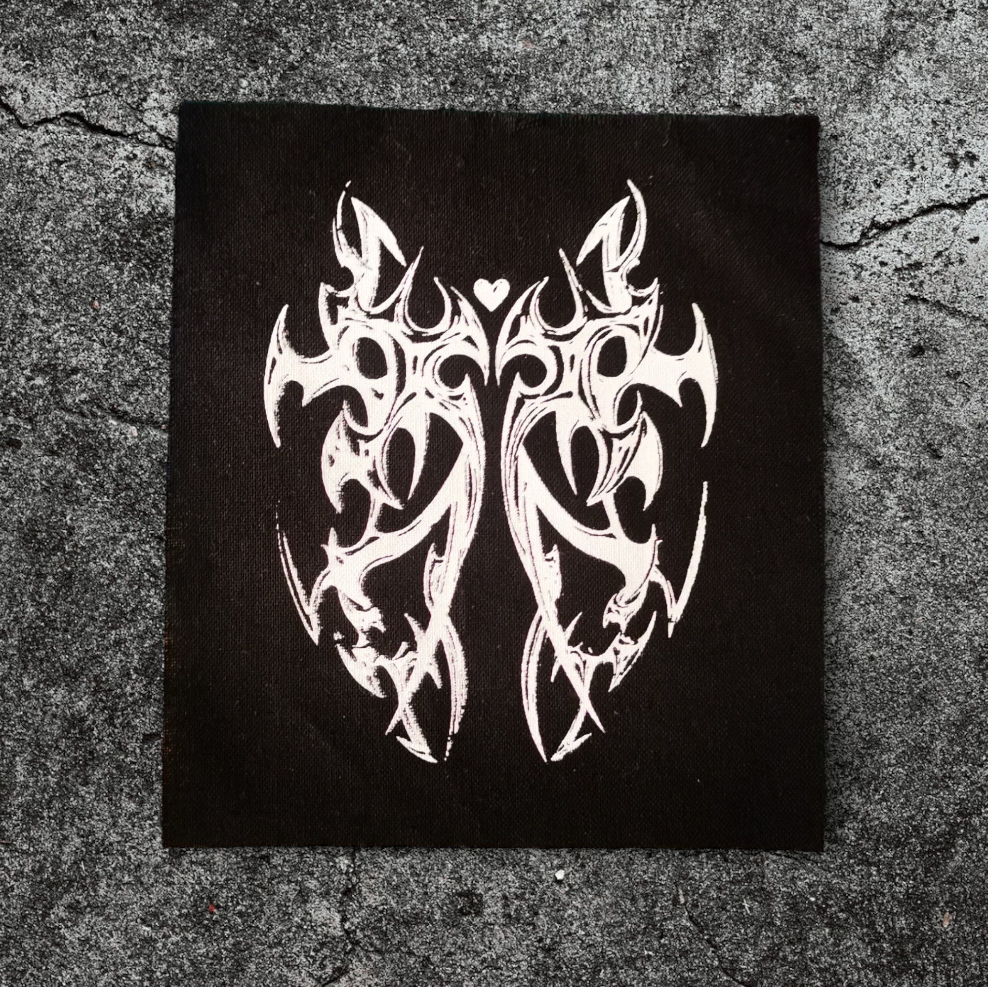 TRIBAL HEART Custom Silk Screen Patch, Patch for Denim, Patch for ...