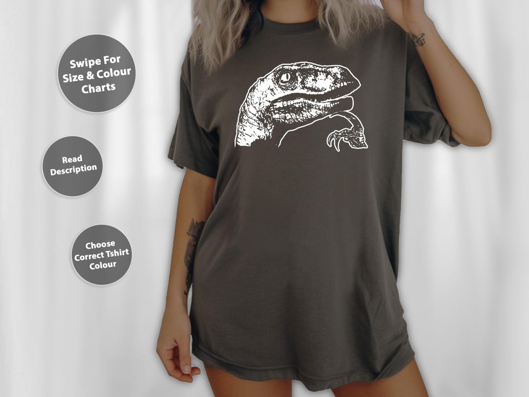 Philosoraptor T-shirt Funny Raptor Meme Velociraptor T-shirt, Sweatshirt, Hoodie, Tote Bag ...