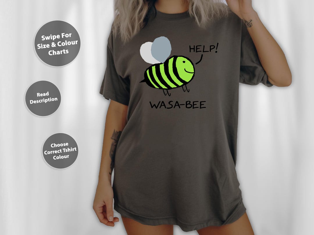 Wasa-bee Wasabi Girl Meme Funny Sushi Japan Daughter Gift T-shirt ...