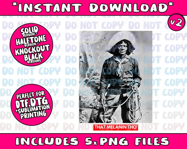 Black Cowboy Nat Love African American Cowboys Black History Png Bundle ...