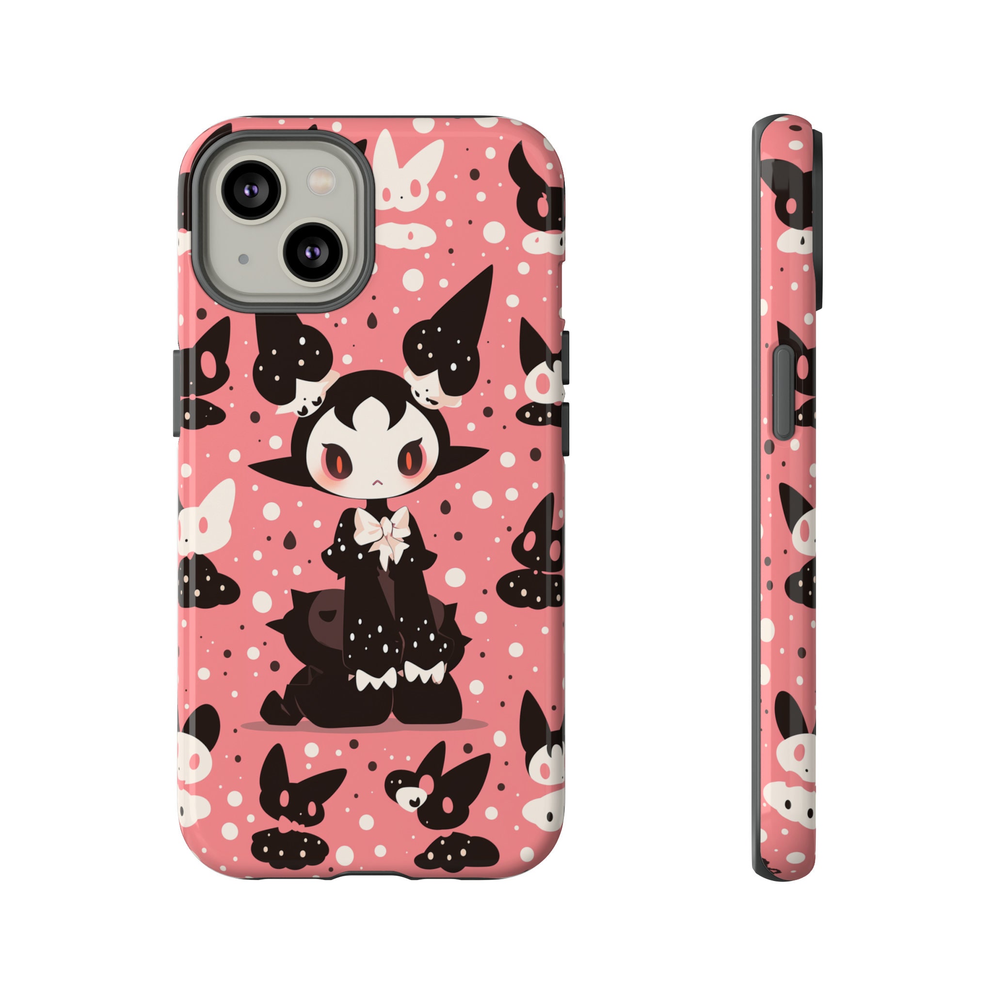 Kawaii Kuromi Vector Chibi Phone Case Cover for iPhone 14 13 12 Samsung ...