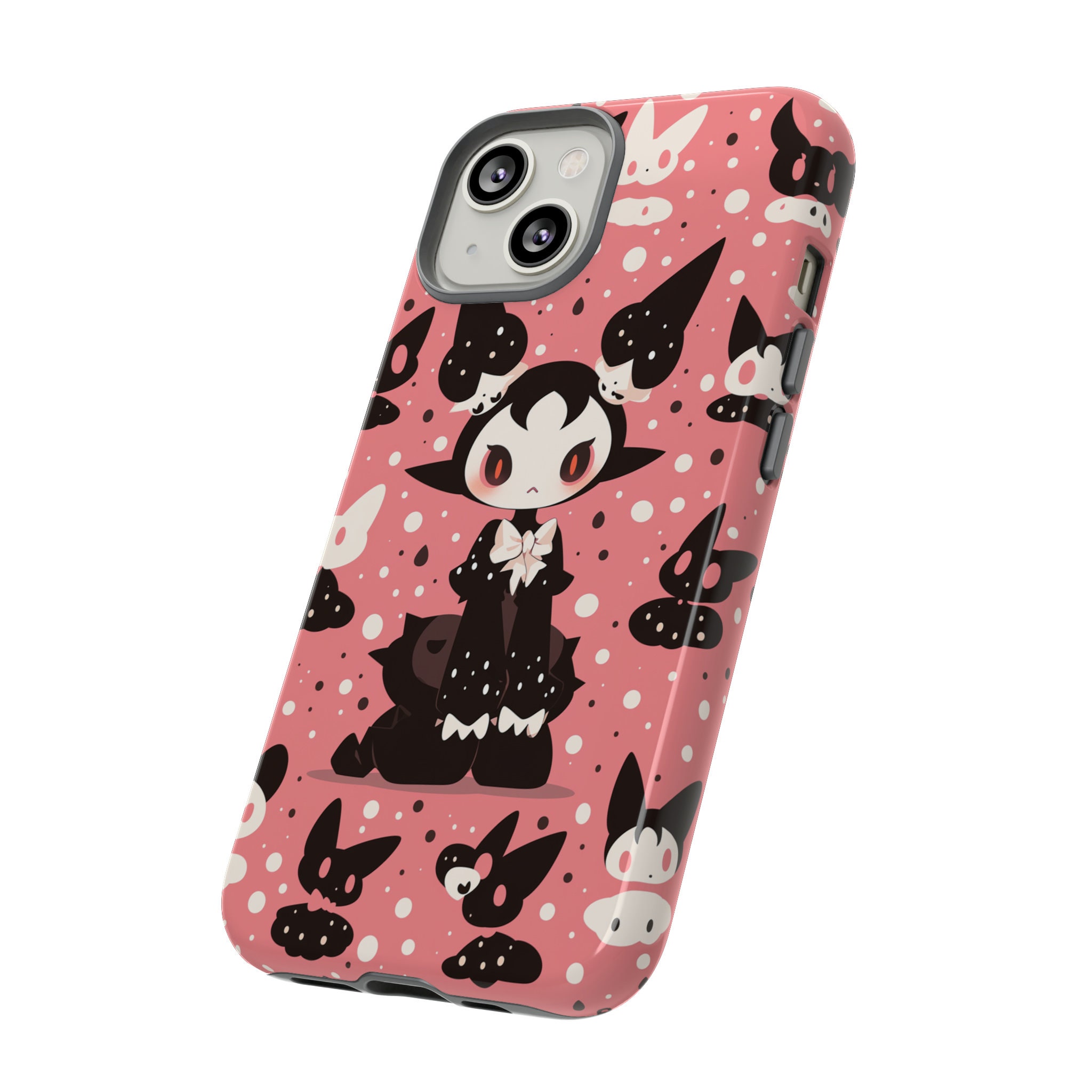 Kawaii Kuromi Vector Chibi Phone Case Cover for iPhone 14 13 12 Samsung ...