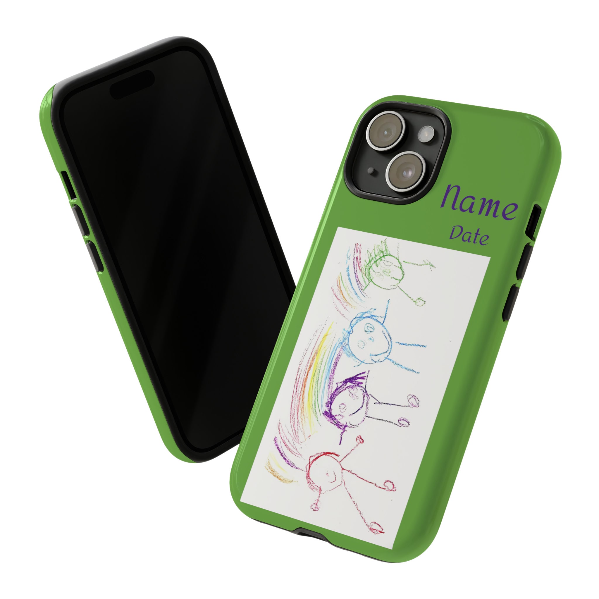 Custom Kids Childs Drawing Phone Case Using Photo and Name ...