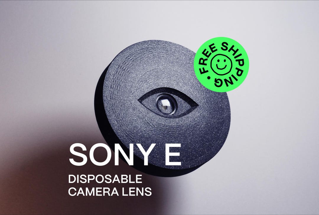 Monocle Lens for Sony E Mount: Handmade 28mm F/10, Recycled Disposable ...