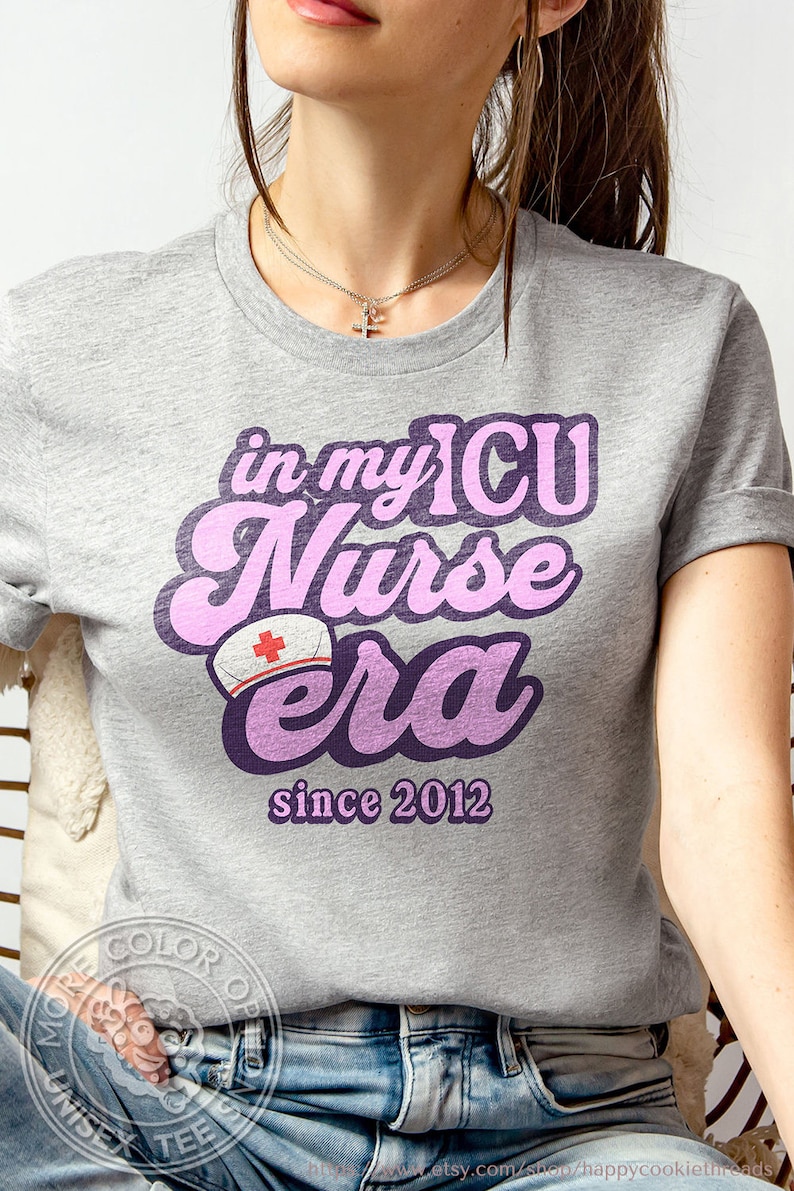 ICU Nurse Gift Personalized Cute Nurse Gift Ideas ICU Nurse Shirt ...