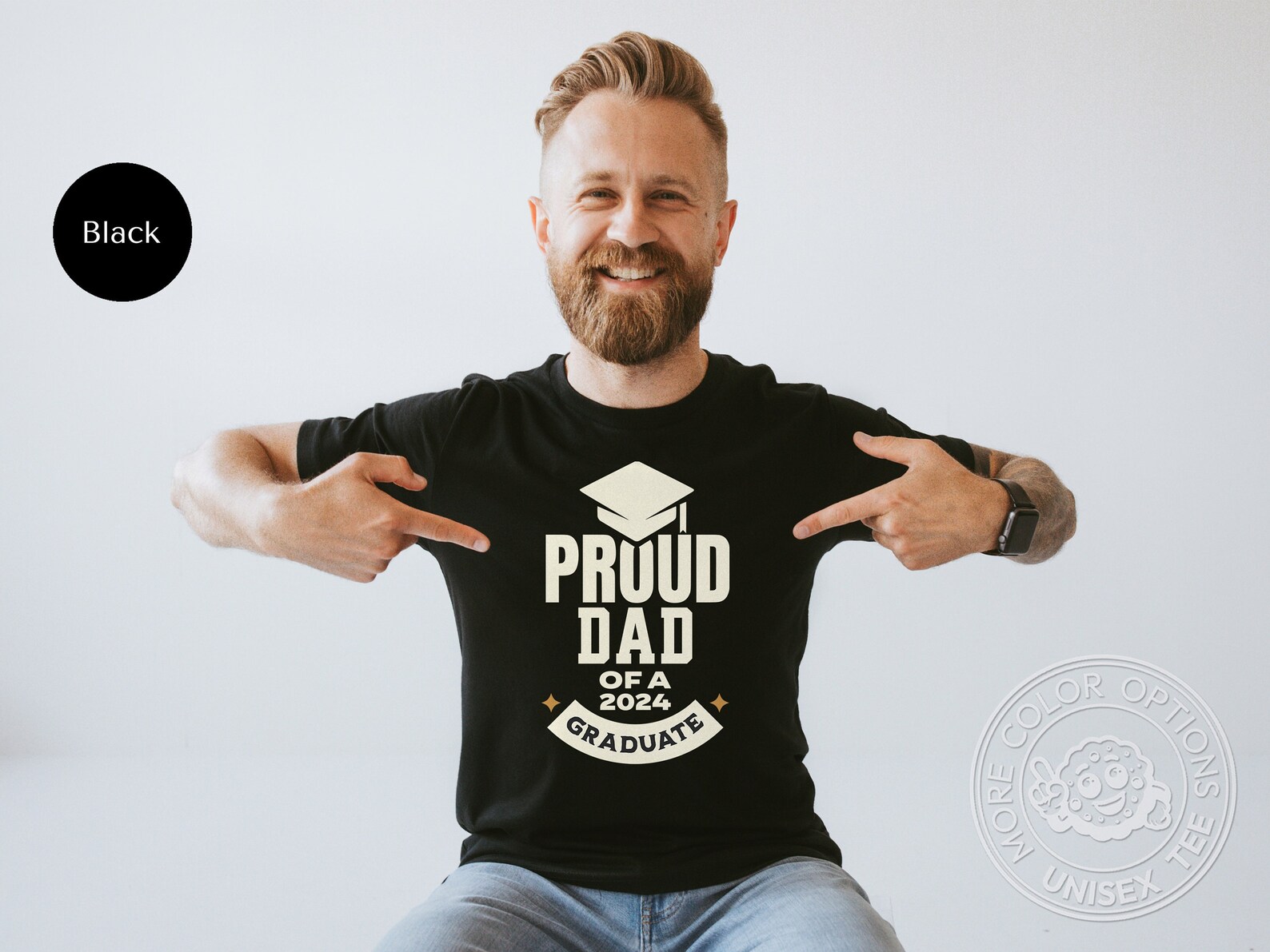 Personalized Proud Graduate Dad T-shirt 2024 Graduation T Shirt Gift ...