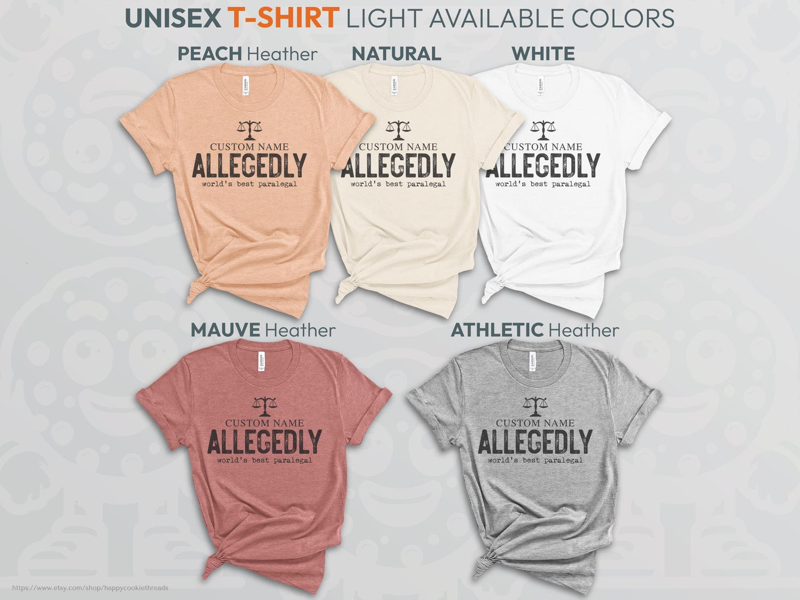 Custom Paralegal Allegedly Shirt, Personalized Best Paralegal Tee Cute ...