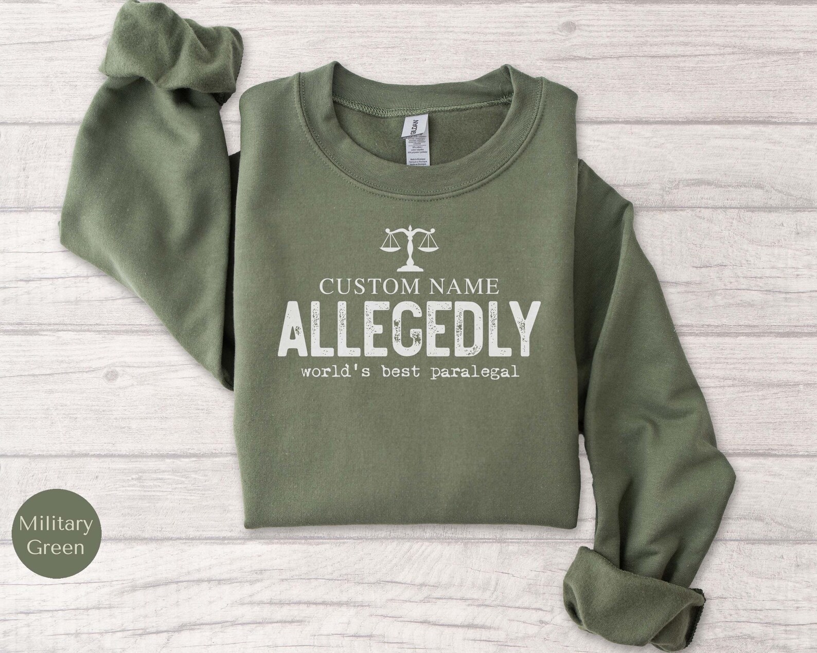 Custom Paralegal Allegedly Shirt, Personalized Best Paralegal Tee Cute ...