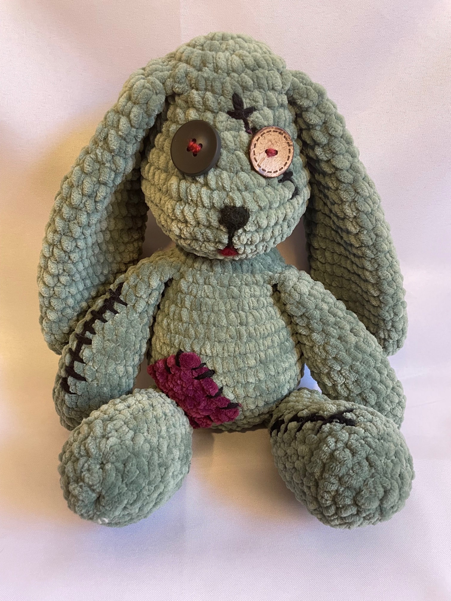 Zombie Bunny Crochet Pattern - Digital Download - Pattern Only (not a ...