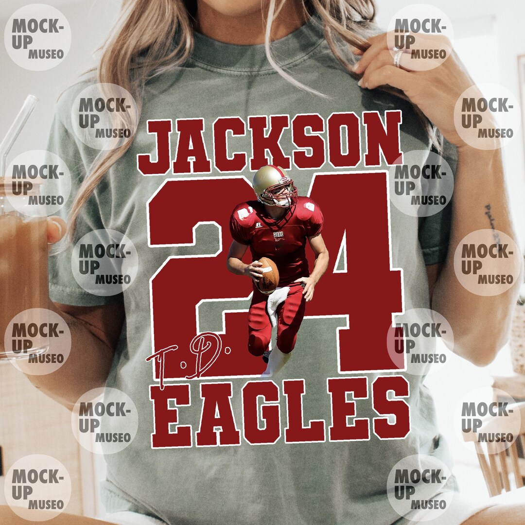 Personalized Football Player PNG: Custom Mascot Shirt Design (digital ...