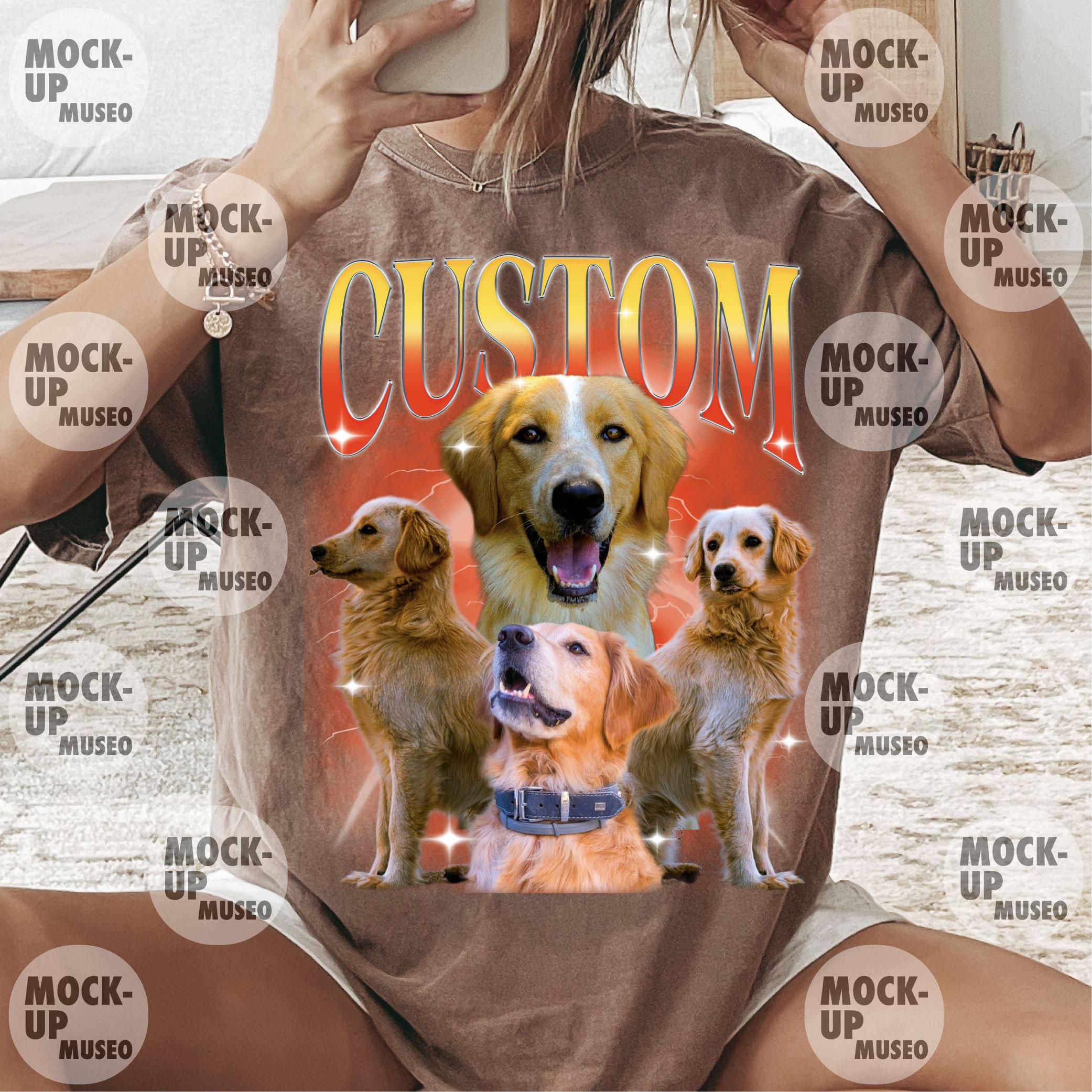 Custom Dog Shirt PNG: Personalized Pet Bootleg Design (digital Download ...