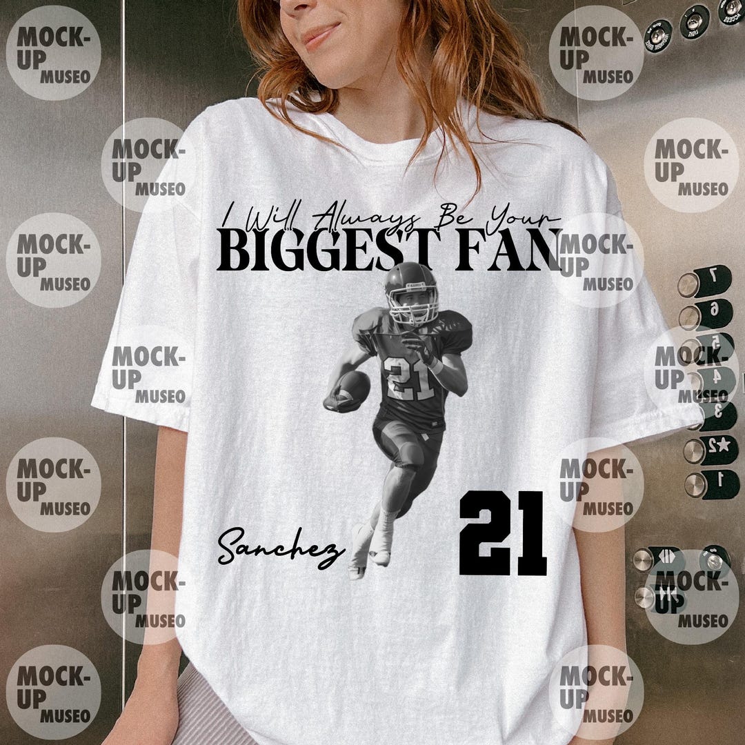 Custom Football Biggest Fan PNG, Personalized Football Support Shirt ...