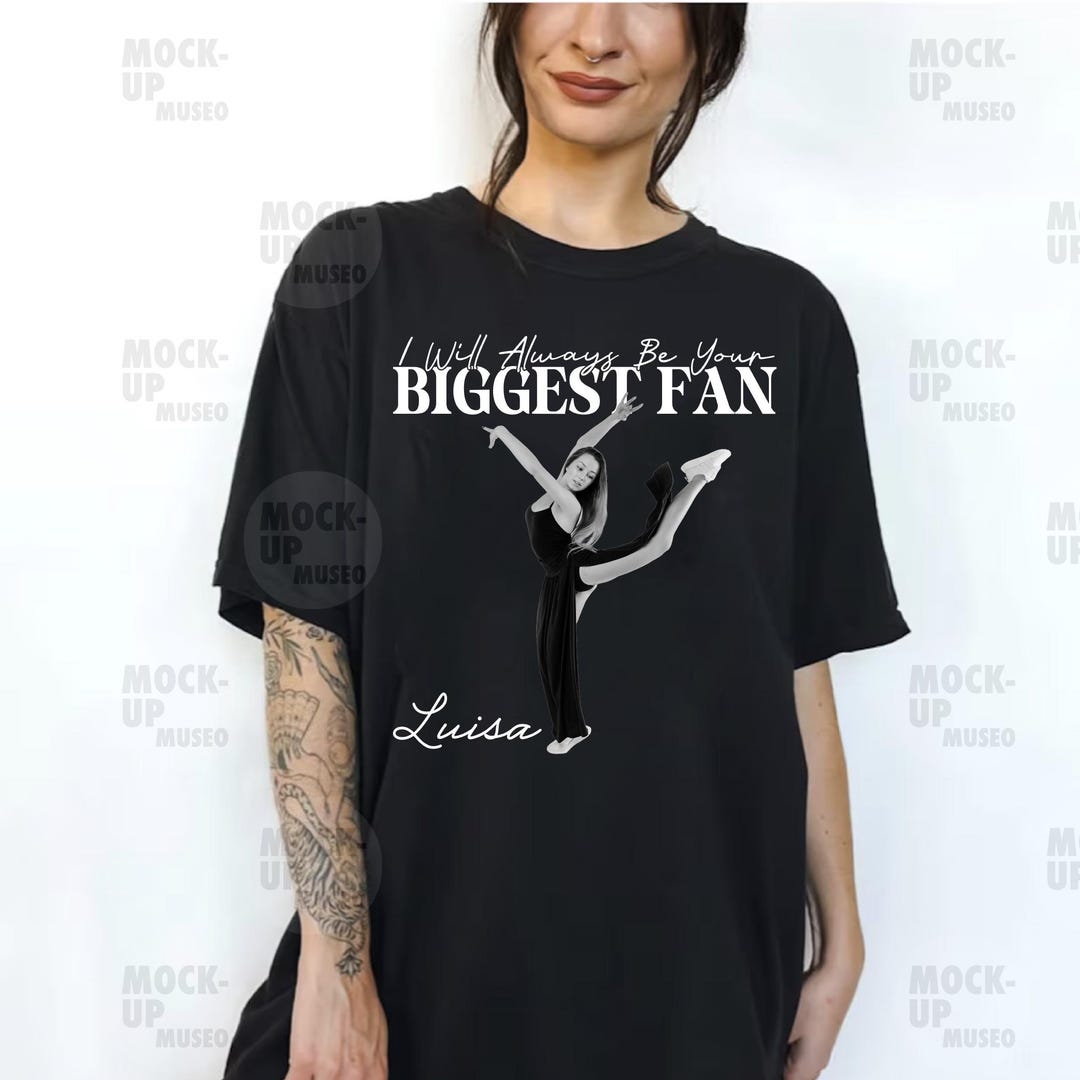 Custom Dance Biggest Fan PNG, Personalized Dancer Support Shirt Design ...