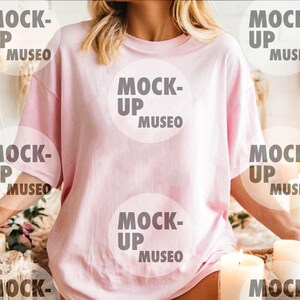 Light Pink T- Shirt Mockup, Light Pink Mockup for Valentine's Day ...
