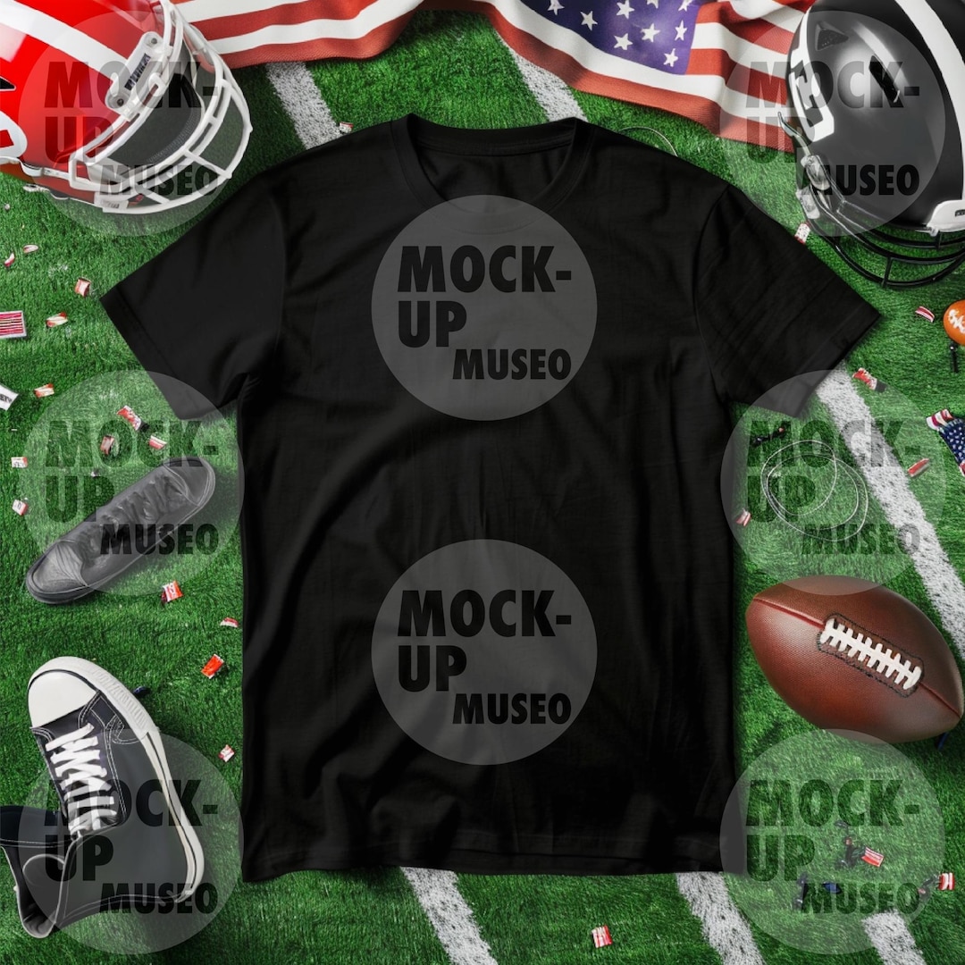 Black Football Shirt Mockup: Apparel Display (digital Download) - Etsy