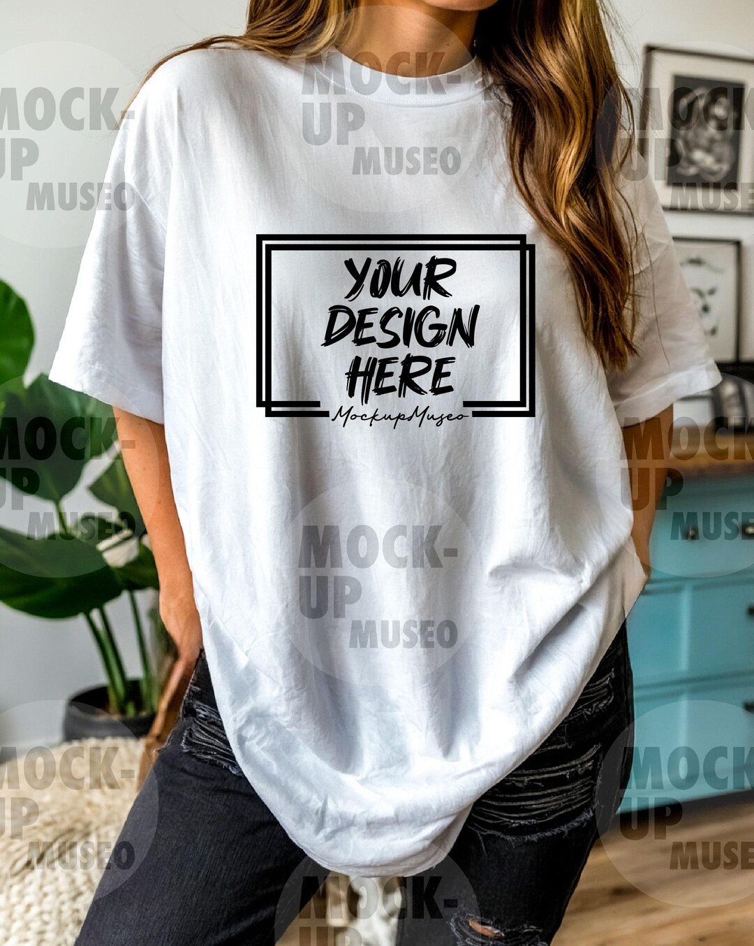 CC1717 White Mockup, CC1717 Mockup, White Mockup, White T-shirt Mockup ...