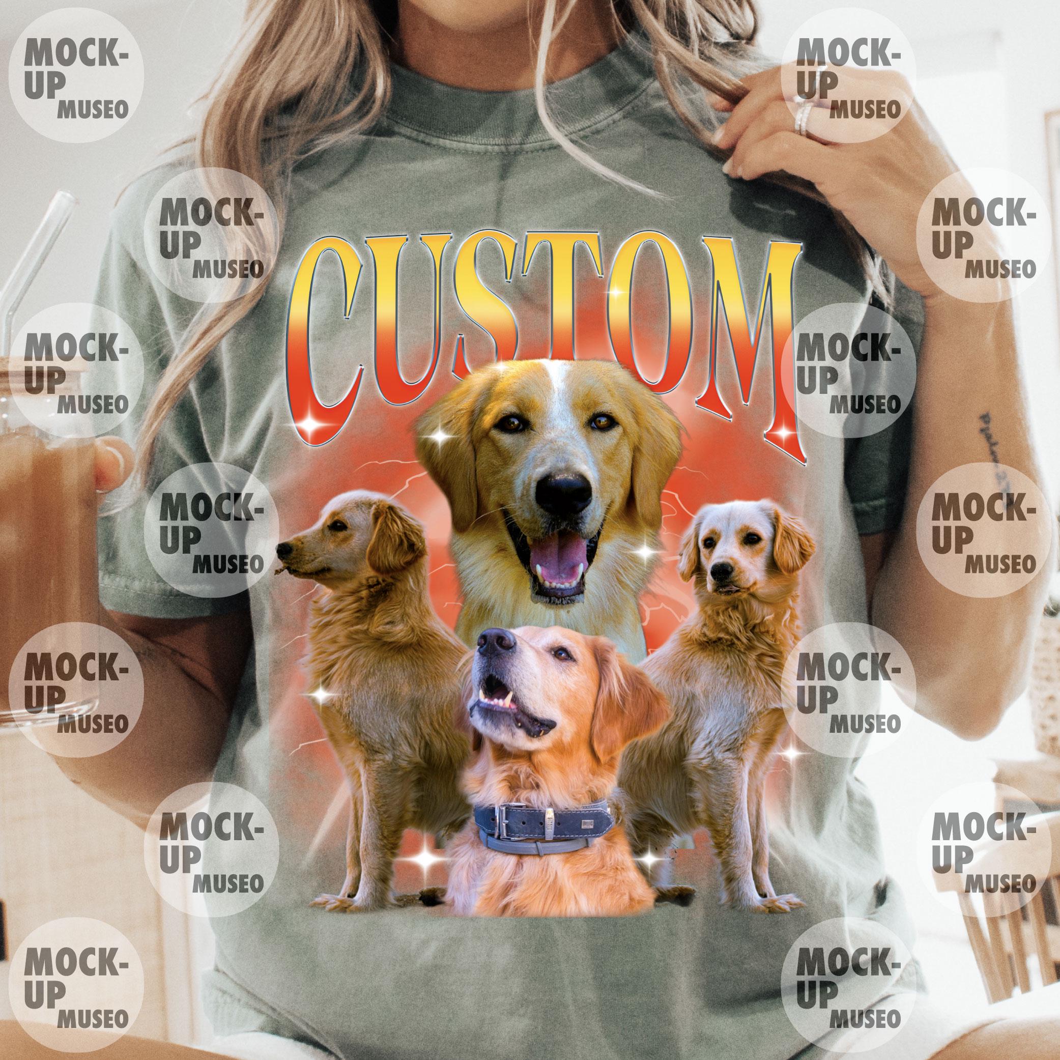 Custom Dog Shirt PNG: Personalized Pet Bootleg Design (digital Download ...