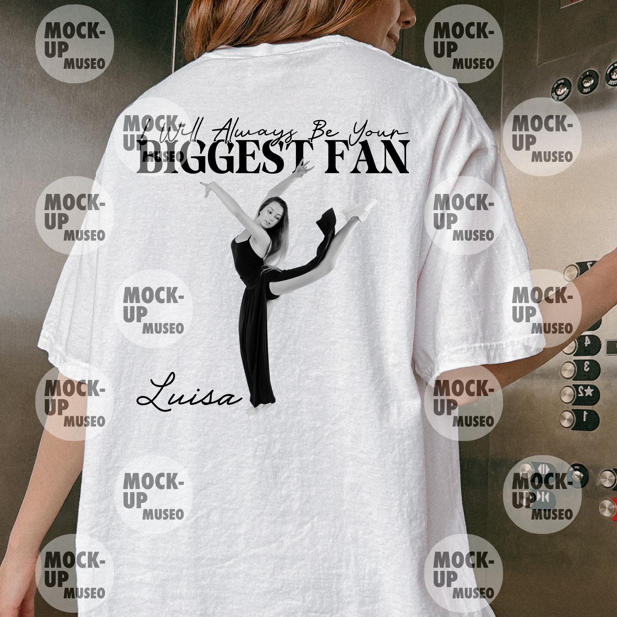 Custom Dance Biggest Fan PNG, Personalized Dancer Support Shirt Design ...