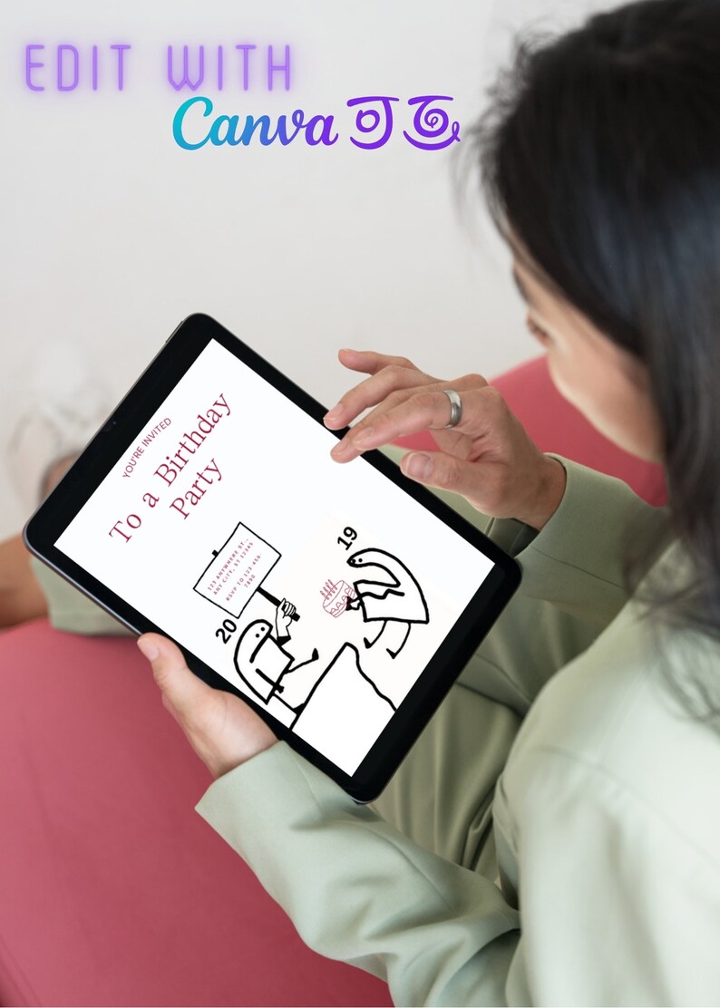 Funny Birthday Invitation, Birthday Card, Funny Card for Birthday ...