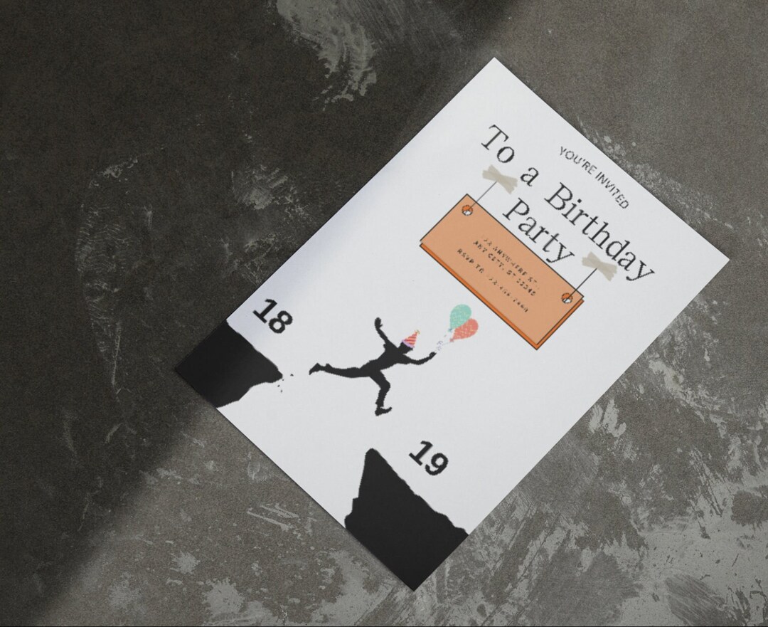 Funny Birthday ınvitation Card-birthday ınvitation Card-adventurous ...
