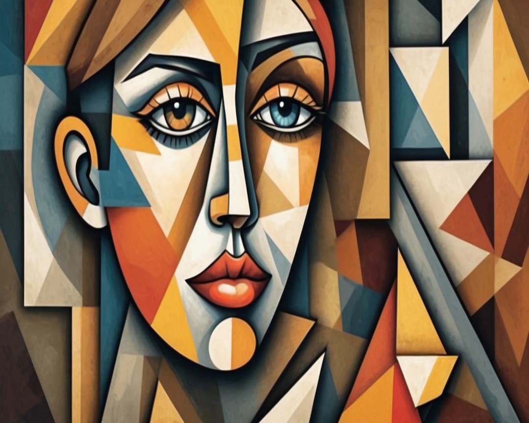 Female Face Cubism, Cubism Painting, Cubism Artwork, Cubist Painting ...