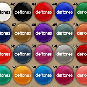 Deftones Album Cover Badges & Magnets: Nu Metal Band Pinback Button ...