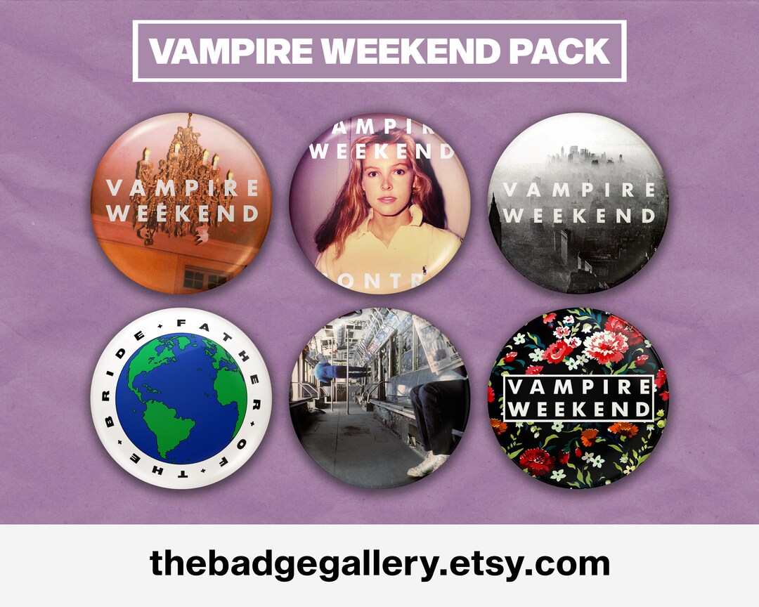 Vampire Weekend Badges, Pins Buttons, Pins, Chapas/indie, Pop, Rock ...