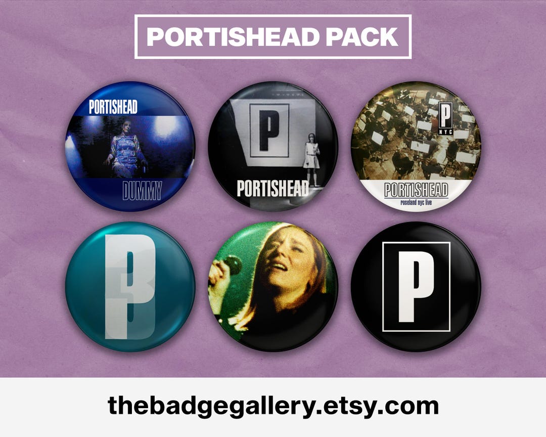 Portishead Badge Set: Indie & Trip-hop Music Pins, All Covers Pack - 4 ...