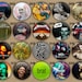 Music Album Cover Badges & Magnets: Indie, Pop, Rock Band Pins - 5 ...