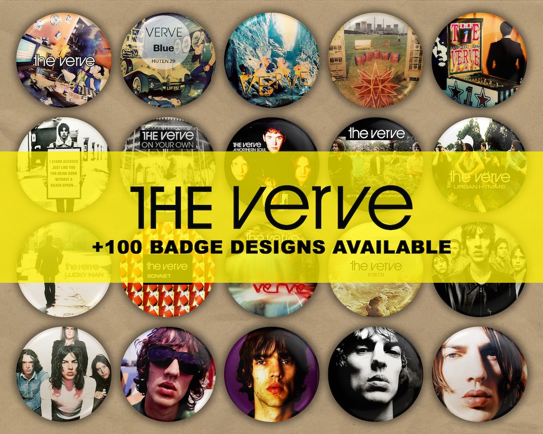 The Verve Album Cover Badges, Pins Buttons, Magnets/brit Pop, Rock ...