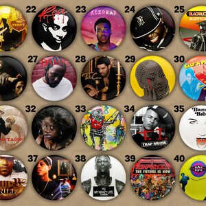 Music Album Cover Badges, Pins Buttons, Magnetic Buttons/hip Hop, Rap ...