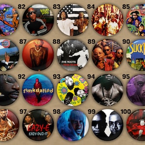 Music Album Cover Badges, Pins Buttons, Magnetic Buttons/hip Hop, Rap ...