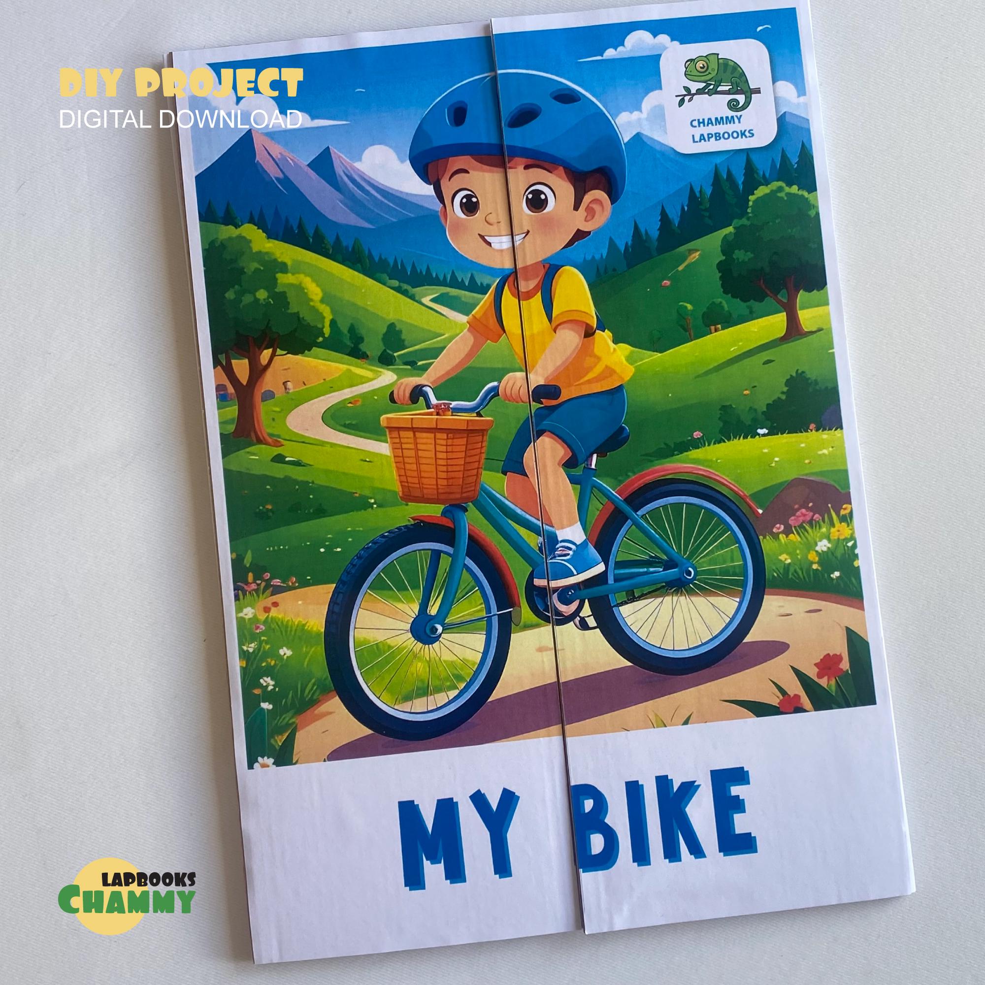 Bicycle Lapbook Printable: Transport Kids Project (PDF Download A4 ...