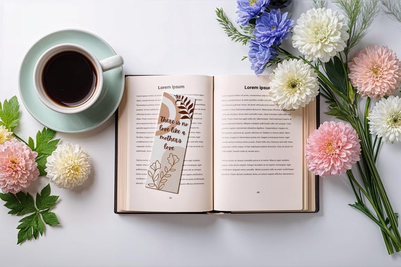 Timeless Love Printable Bookmarks, Mother's Day Themed Bookmarks, PNG ...