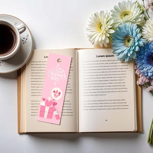 Be My Valentine Printable Bookmarks, Love Themed Bookmarks, PNG ...