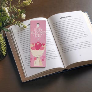 Be My Valentine Printable Bookmarks, Love Themed Bookmarks, PNG ...