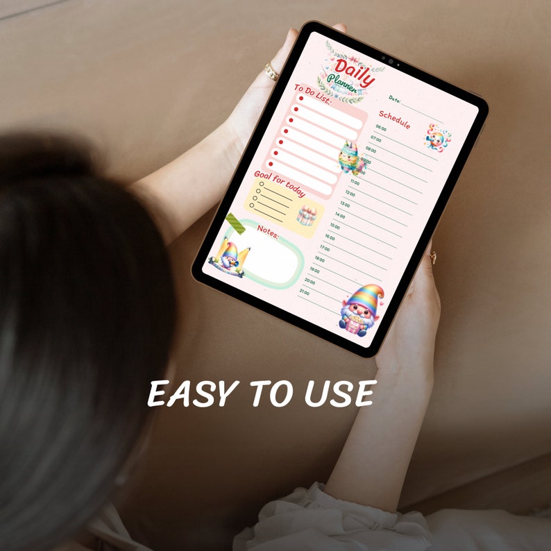 Daily Planner PDF and PNG - Printable and Digital Use Planner ...