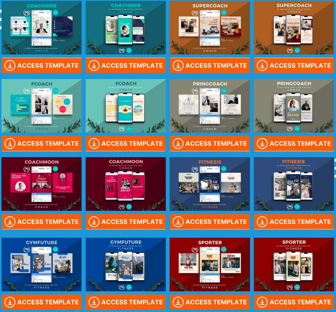 Instagram Profile Mock-up Editable Canva Templates, Social Media ...